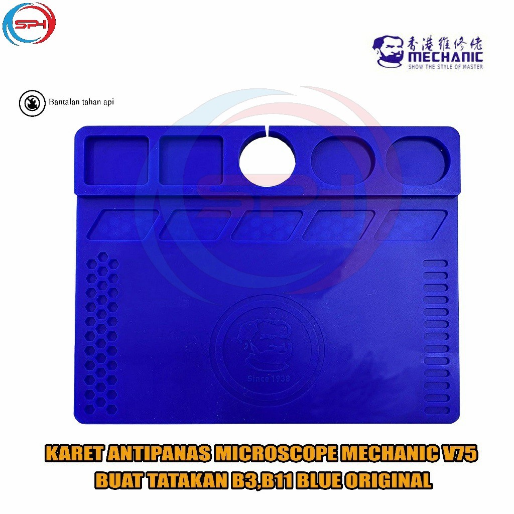 Jual MECHANIC V75 KARET ANTIPANAS MICROSCOPE BUAT TATAKAN B3,B11 BLUE ...