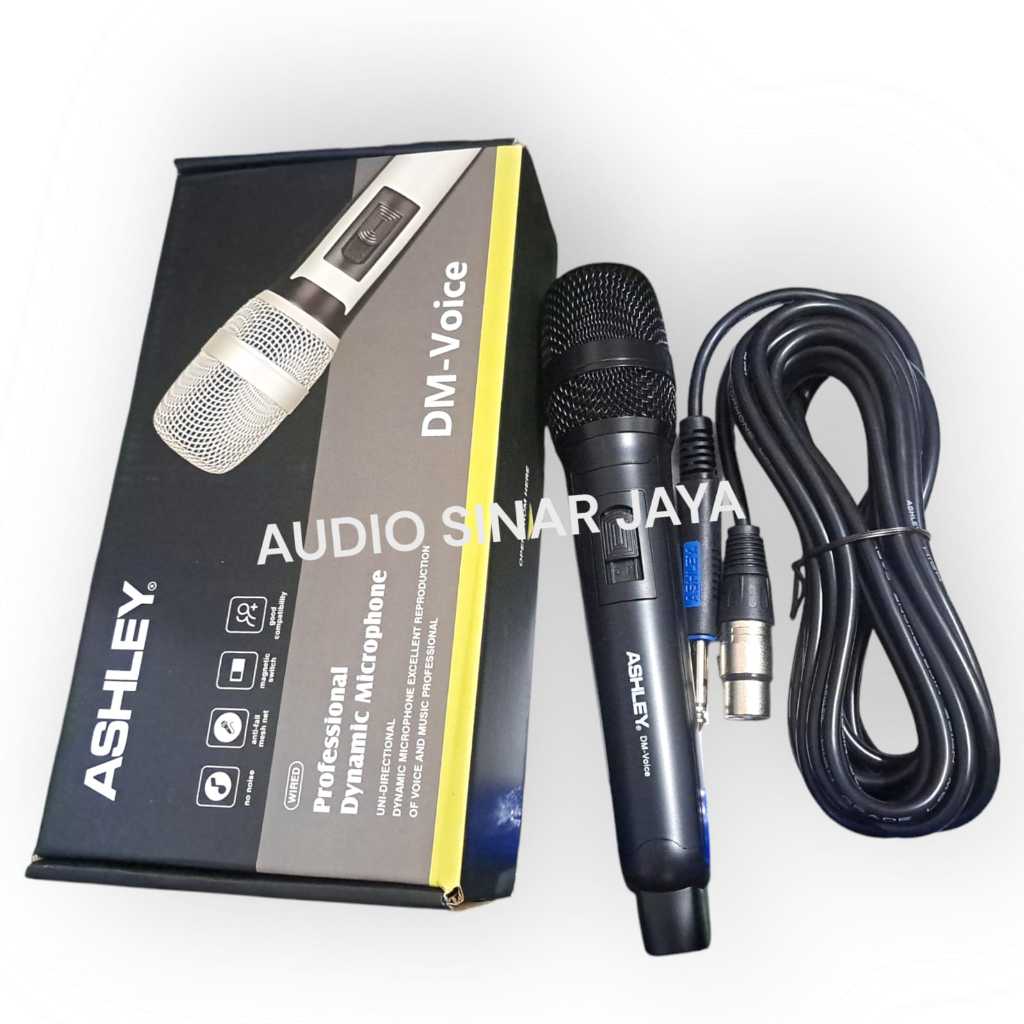 Jual Microphone Ashley Dm Voice Mic Karaoke Dynamic | Shopee Indonesia