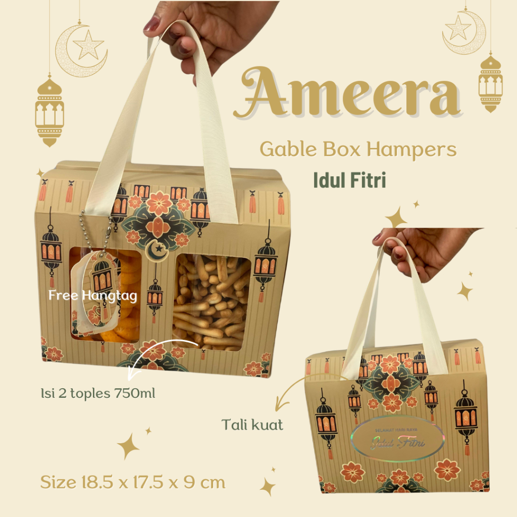 Jual [READY STOCK] Ameera Gable Box Tas Lebaran Tali Jinjing Box ...