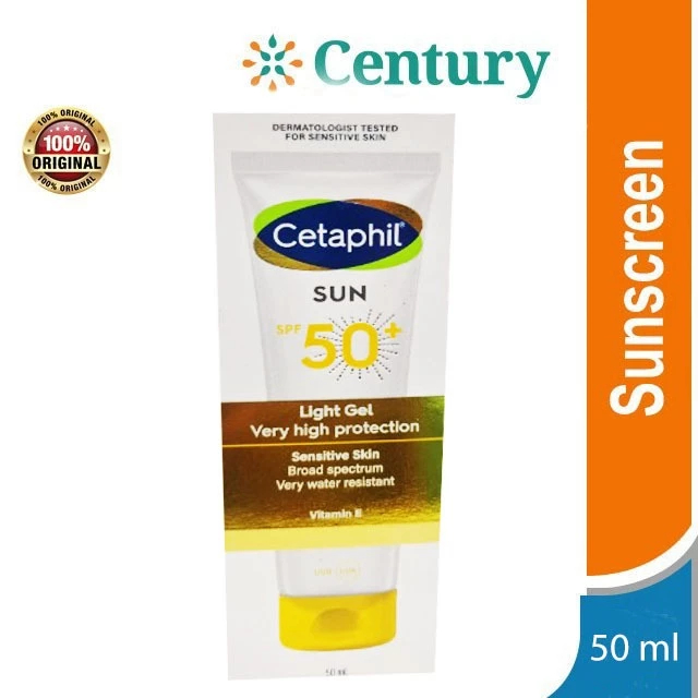 Jual Cetaphil Sunscreen SPF 50 Light Gel / Anti UV / Sun Protect ...