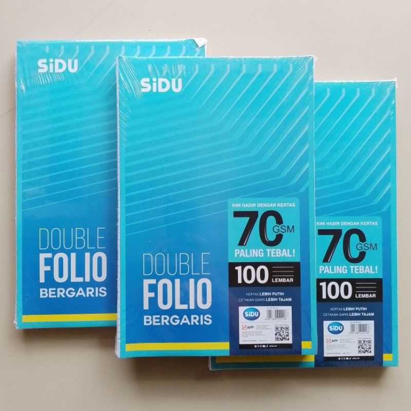 Jual SiDU Double Folio Bergaris 70GSM 100 Lembar | Shopee Indonesia