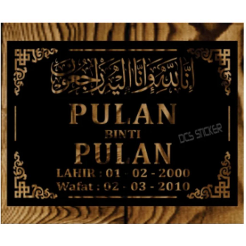 Jual Sticker Batu Nisan Custom | Shopee Indonesia