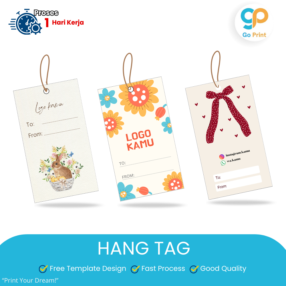 Jual Hang Tag Baju (Free Template Design) - Label Baju - Cetak Hangtag ...