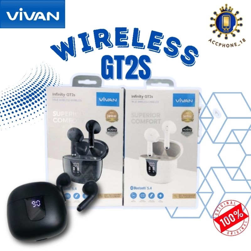 Jual VIVAN Infinity GT2s TRUE WIRELESS EARBUDS ENC Environmental Noise ...