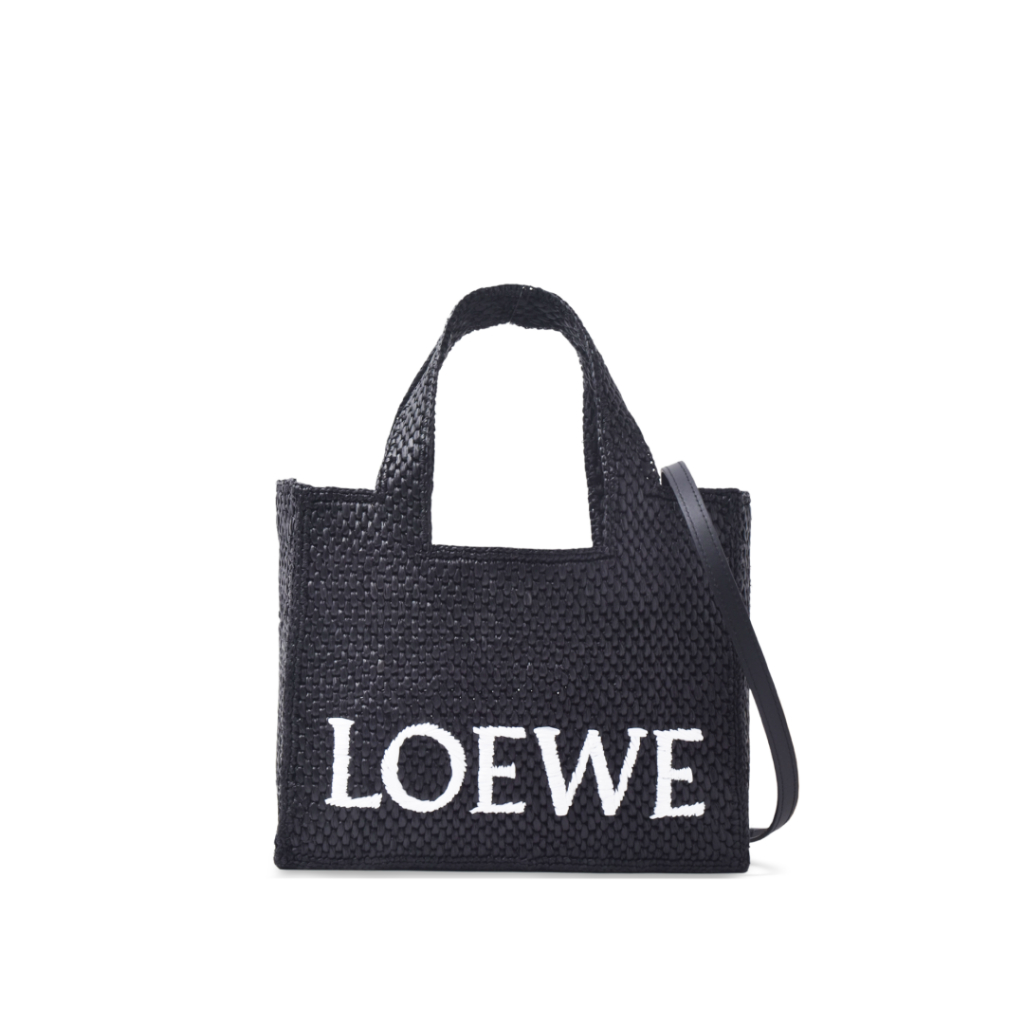 Jual LOEWE Small LOEWE font tote bag in raffia | Shopee Indonesia
