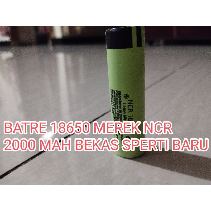 Jual BATRE 18650 MEREK NCR KONDISI NORMAL ORIGINAL 2000MAH | Shopee ...