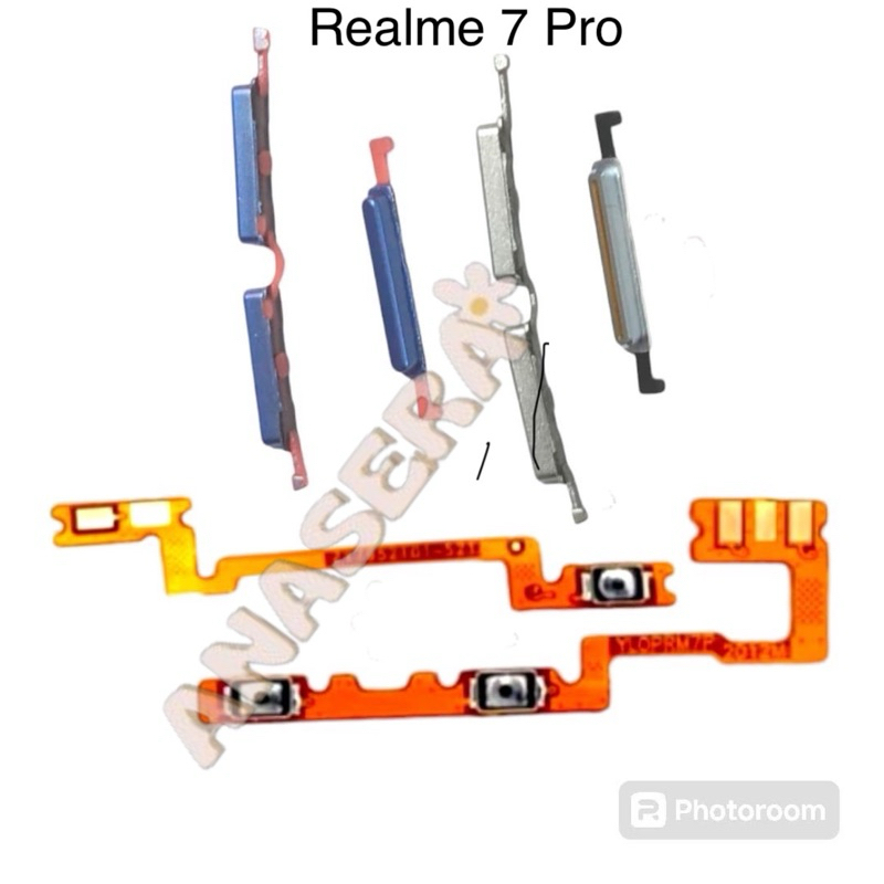 Jual Tombol Luar On Off Volume + Flexible On Off Volume Realme 7 Pro Komplit | Shopee Indonesia