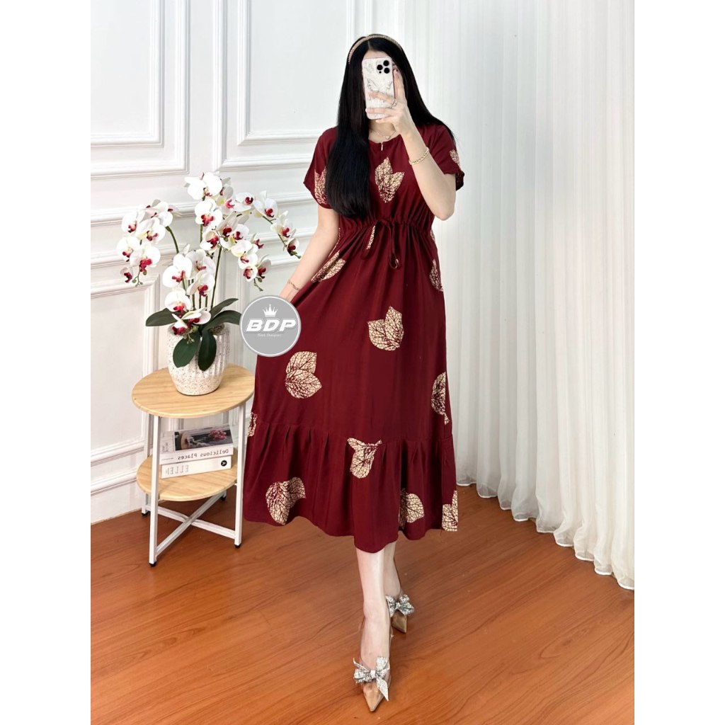 Jual Dianputri - Daster wanita Panjang Rayon Grade A Busui Resleting Depan | Daster chibi ...