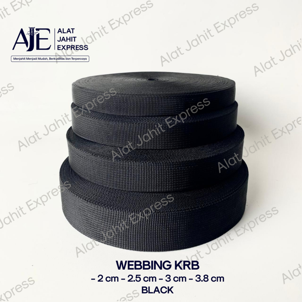 Jual Tali Webbing KRB Ukuran 2/2.5/3/3.8/5 cm | Shopee Indonesia