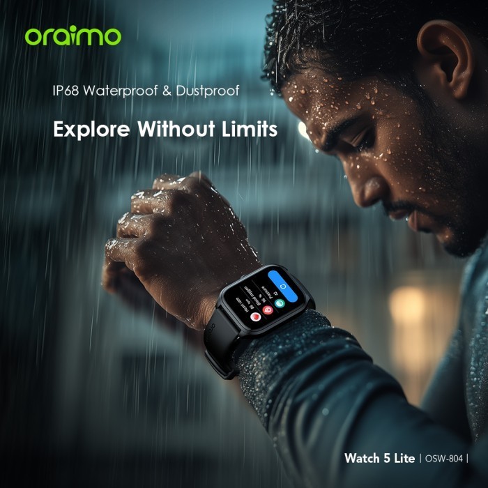 Jual Oraimo Watch 5 Lite Jam Tangan Smartwatch OSW-804 Bluetooth Amoled ...