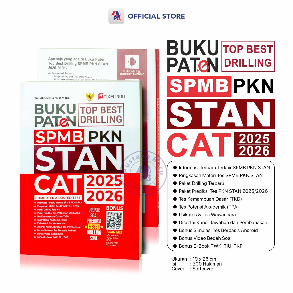 Jual Buku STAN 2025 2026 / Buku Paten Top Best Drilling SPMB PKN STAN ...