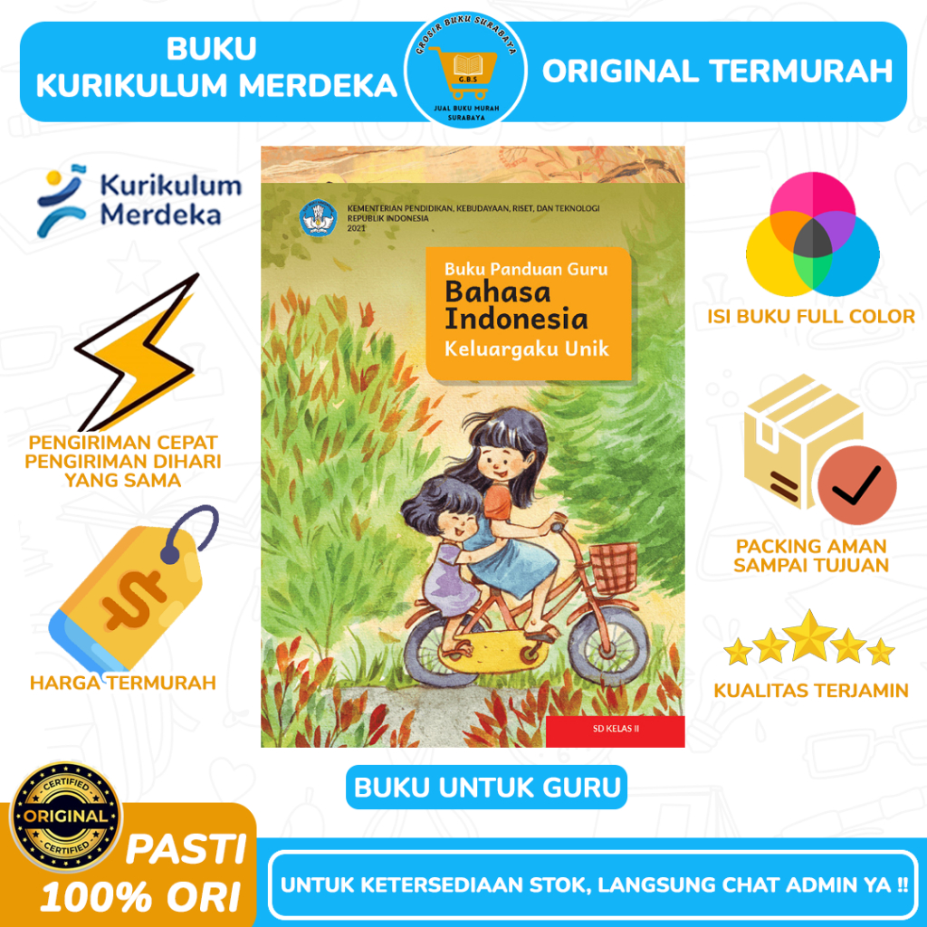 Jual Buku Panduan Guru Bahasa Indonesia Kelas 2 SD - Kurikulum Merdeka | Shopee Indonesia