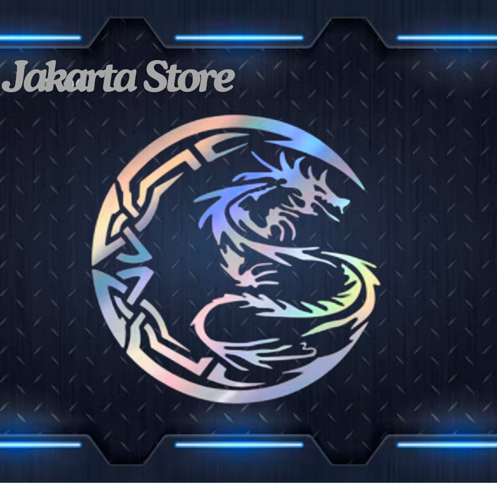 Jual Stiker Sticker Cutting Naga Bulat Sticker Viral Keren | Shopee ...