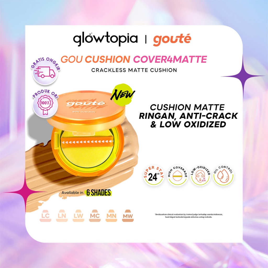 Jual goute Goucushion Cover 4 Matte Smooth Matte Effect Super Stay up ...