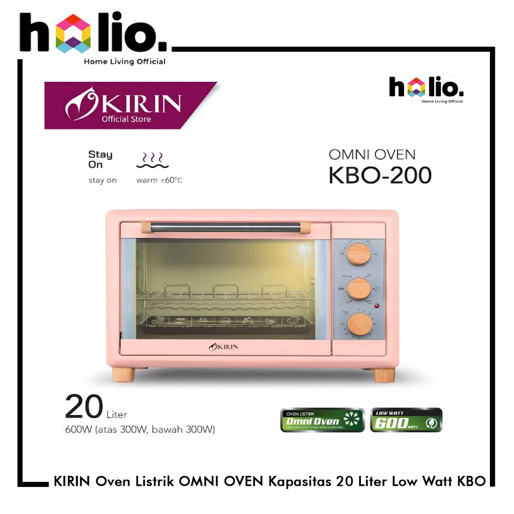 Jual KIRIN Oven Listrik OMNI OVEN Kapasitas 20 Liter Low Watt KBO-200 / KBO200 | Shopee Indonesia