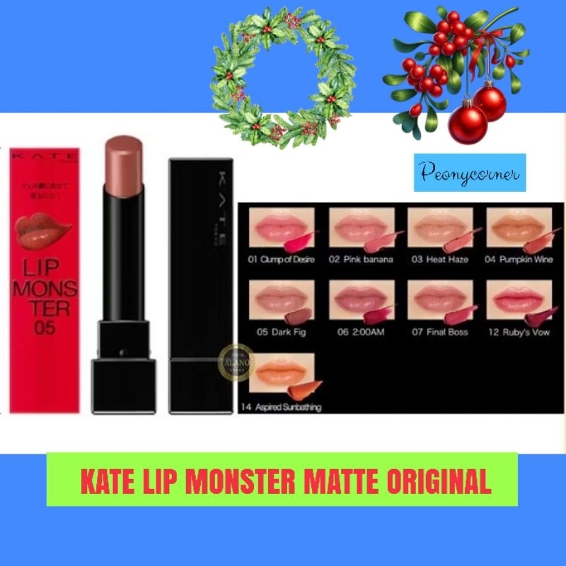 Jual KATE LIP MONSTER LIPSTICK ORIGINAL BEST SELLER MATTE SOUFFLE MATTE ...