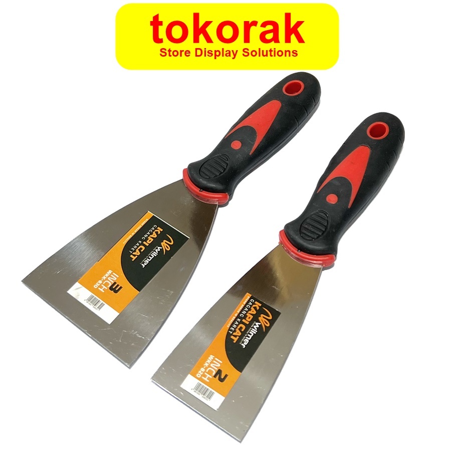 Jual KAPE GAGANG KARET 2 INCH 3 INCH WILMER SCRAPER STAINLESS GAGANG ...