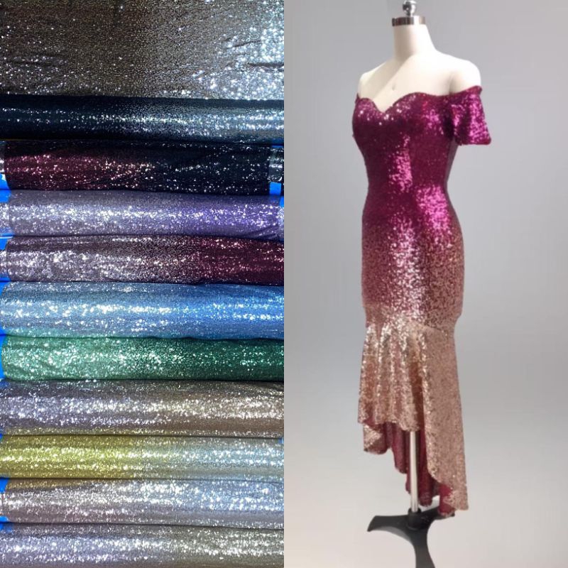 Jual Kain tille khalisa ombre premium/gaun wedding/seragan bridesmaids ...