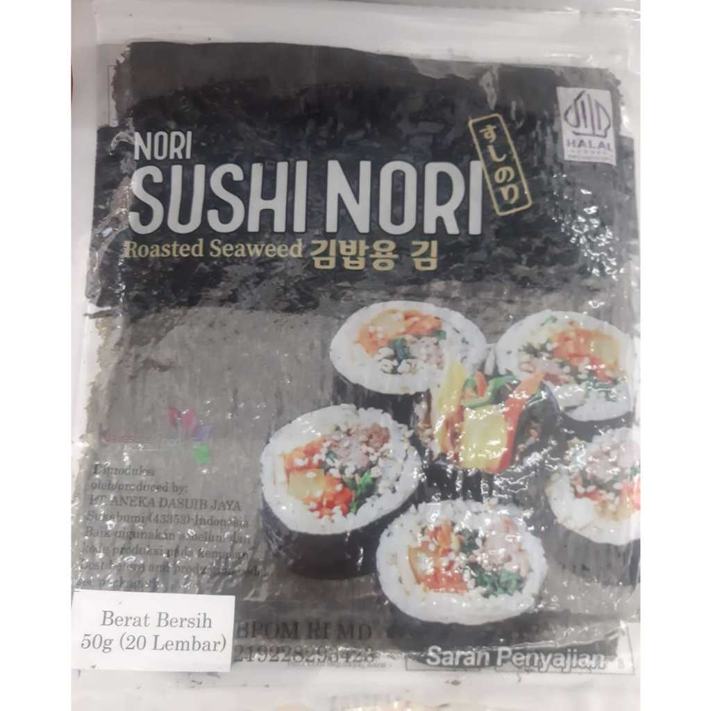 Jual Sushi Nori Rumput Laut isi 20 lmbr Java Super Food/ Nori Sushi ...