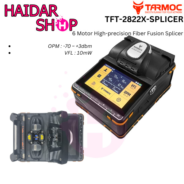 Jual Tarmoc TFT-2822X-SPLICER | 6 Motor Fiber Optic Fusion Splicer Alat ...