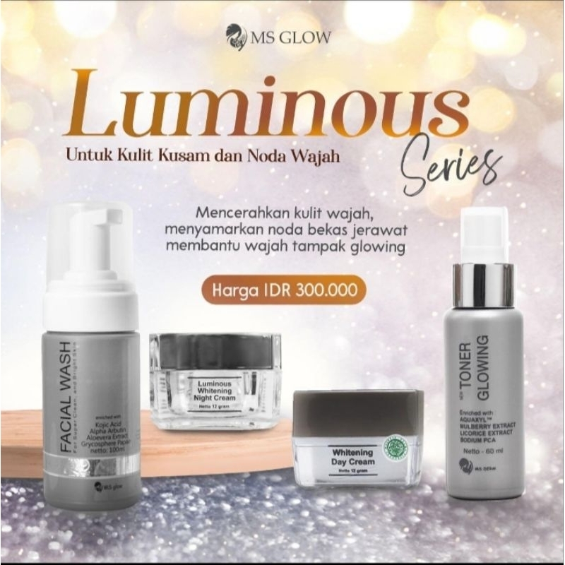 Jual PAKET MS GLOW/WHITENING SERIES/ACNE SERIES/LUMINOUS SERIES/ULTIMATE SERIES | Shopee Indonesia