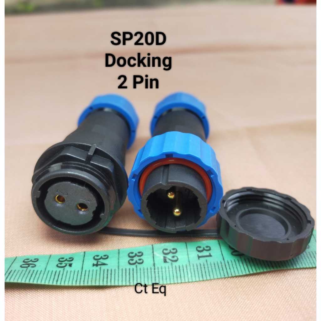 Jual SP20D 2 Pin Konektor Docking IP68 Plug Male n Plug Female SP 20 ...