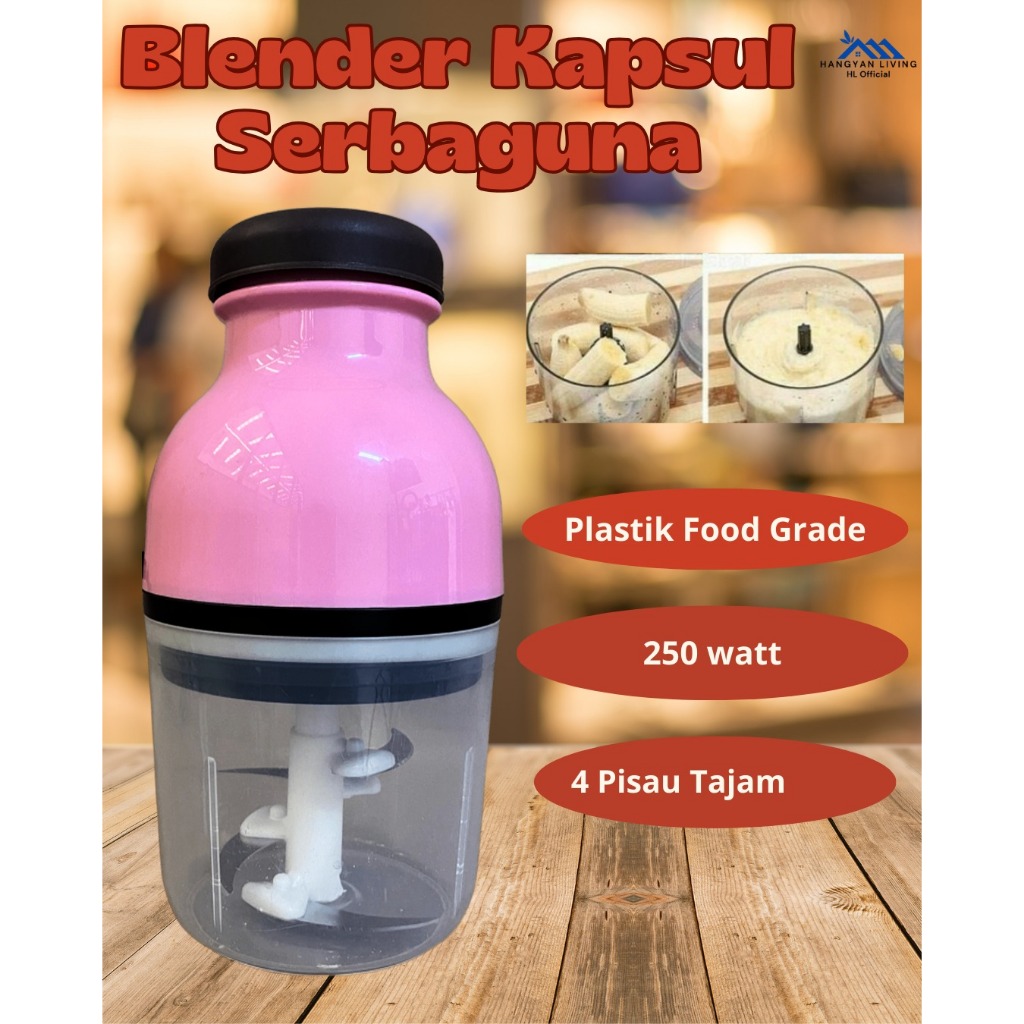 Jual HY Chopper Daging Dan Bumbu Blender Bumbu Dapur Capsul Blender Serbaguna | Shopee Indonesia