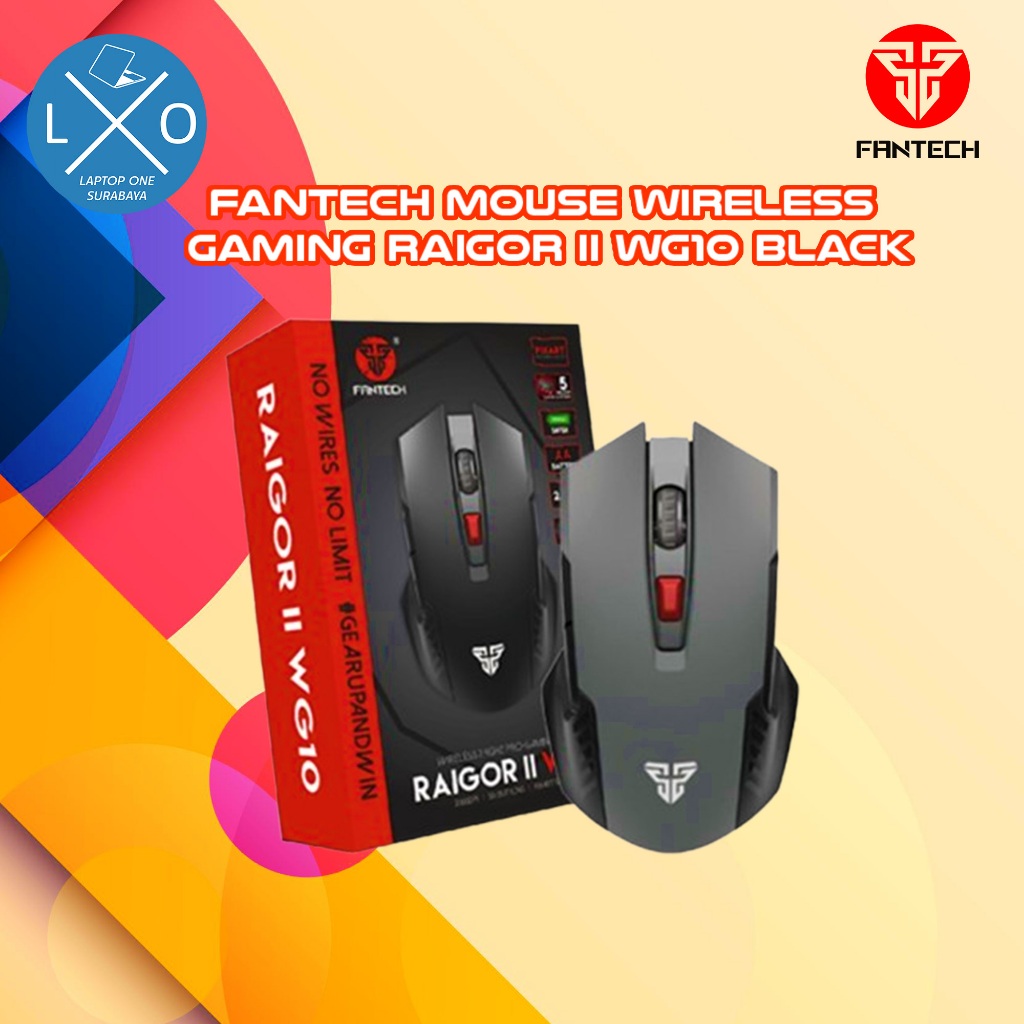 Jual FANTECH MOUSE WIRELESS GAMING RAIGOR II WG10 BLACK | Shopee Indonesia