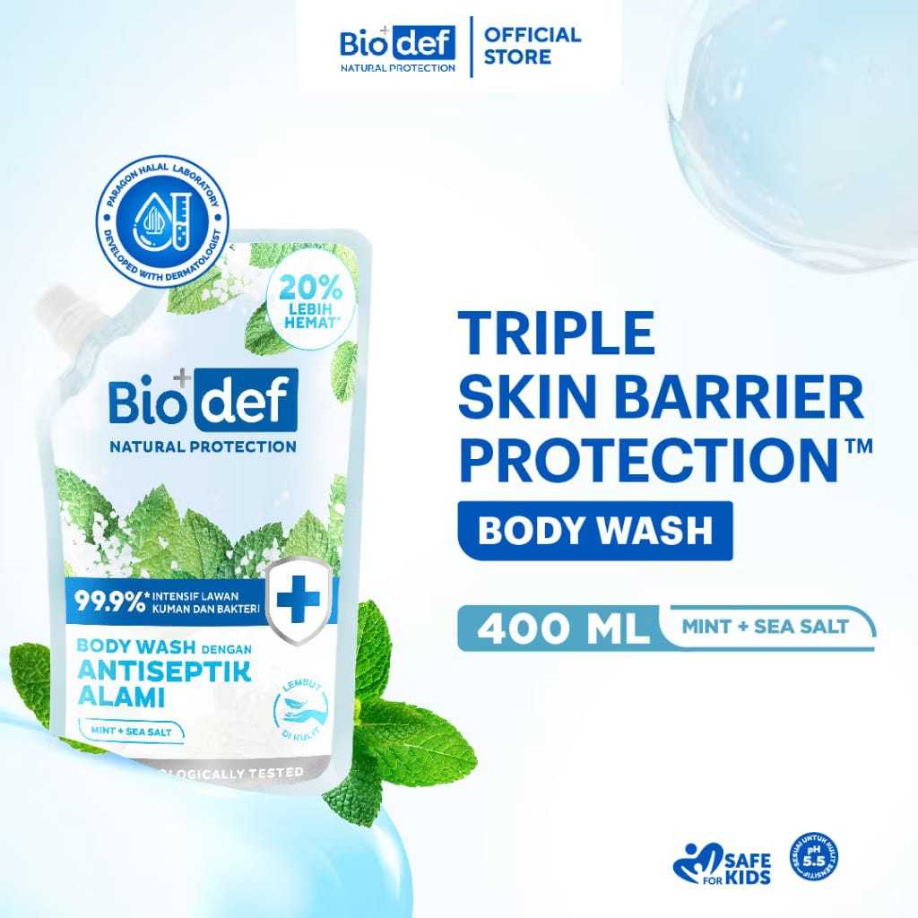 Jual BIODEF BODY WASH REFILL 400 ML [SABUN MANDI CAIR ANTISEPTIK AMAN ...