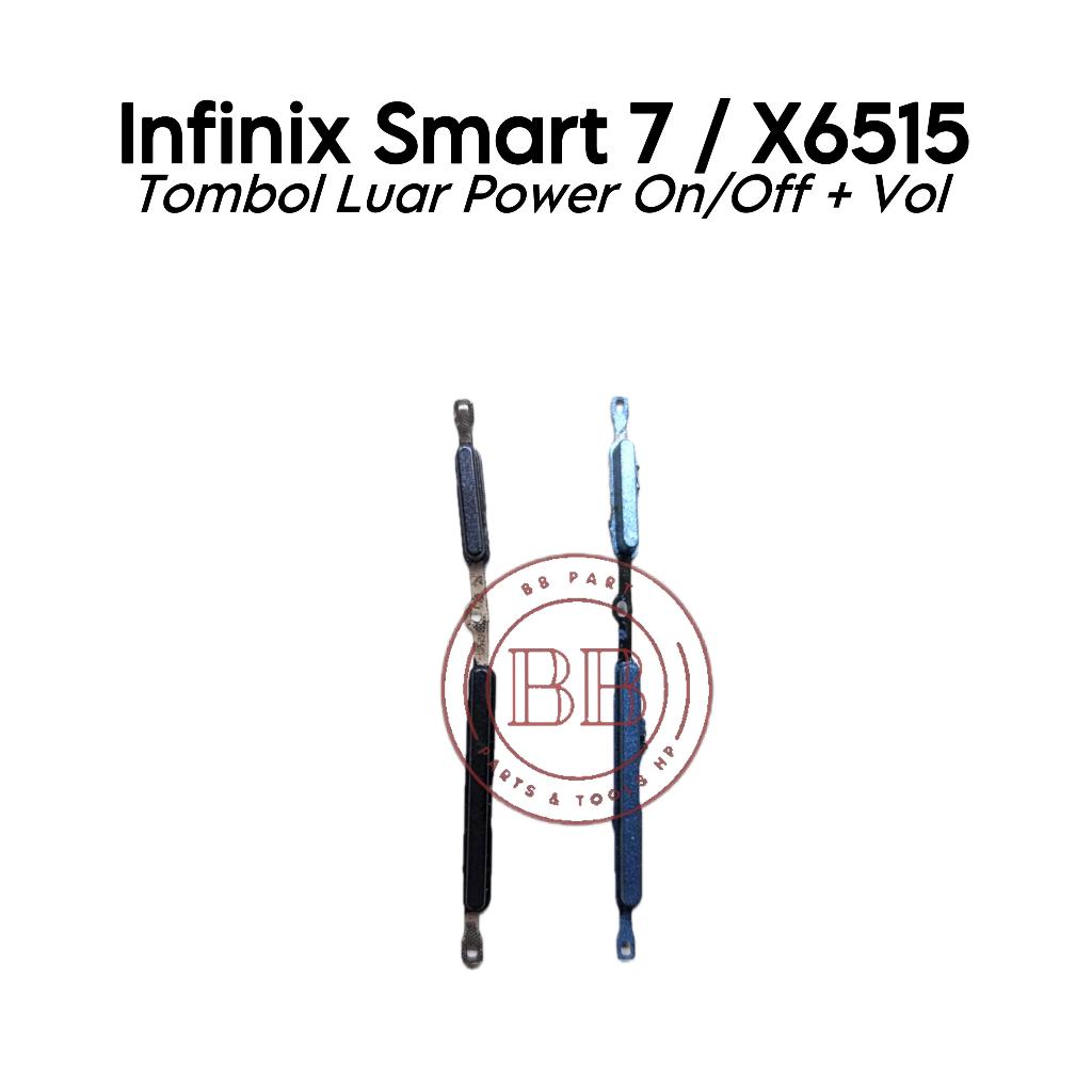 Jual Tombol Luar 1 Set Power On Off Volume Infinix Smart 7 / X6515 ...