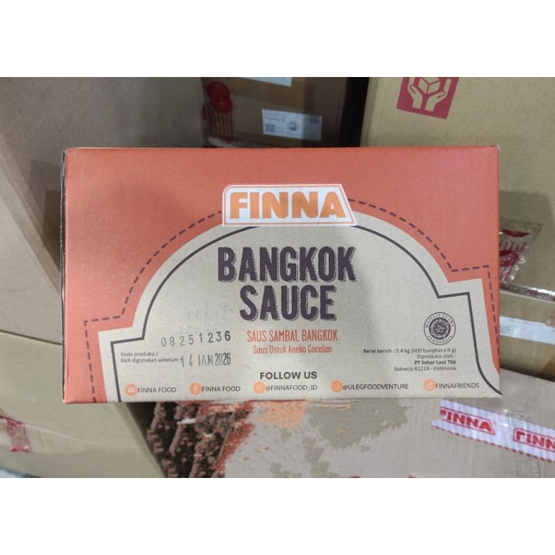 Jual SAMBAL BANGKOK FINNA SACHET 9GR KEMASAN DUS ( EXP Januari 2026 ...