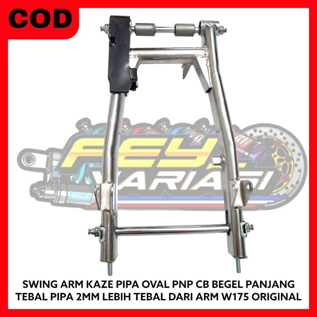Jual SWING ARM KAZE PIPA OVAL PNP CB BEGEL PANJANG TEBAL PIPA 2MM LEBIH ...