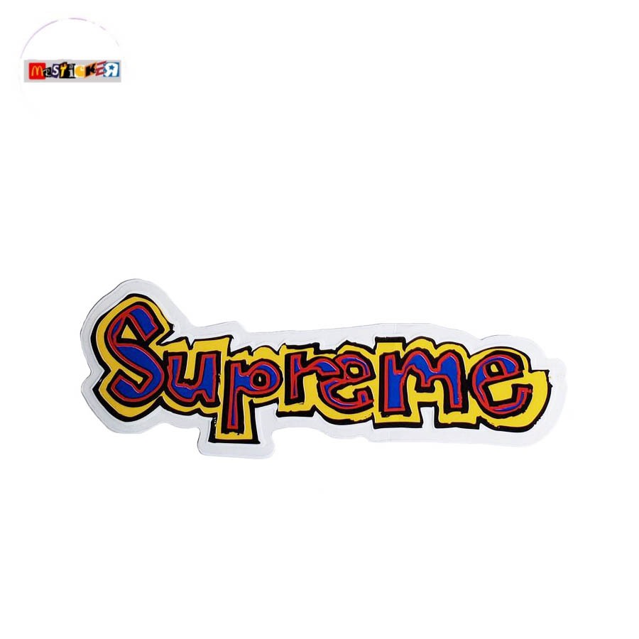 Jual sticker Supreme x Gonz blind sk8 logo diecut stiker | Shopee Indonesia