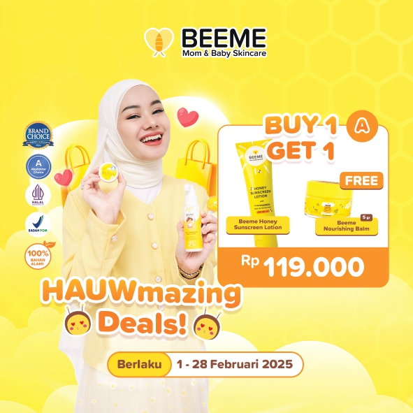 Jual BEEME HONEY SUNSCREEN SPF 50++ LOTION UNTUK WAJAH BADAN ANAK DAN ...