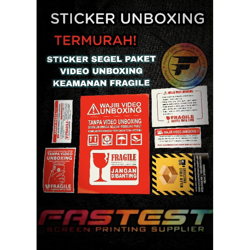 Jual sticker fragile satuan | sticker video unboxing | stiker label ...
