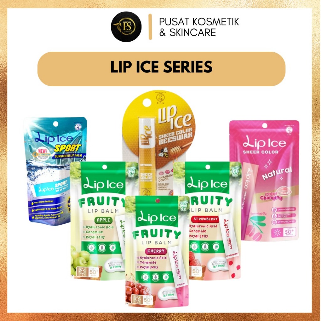 Jual LIP ICE Lip Balm Series | Fruity Strawberry | Sport SPF50+ PA ...