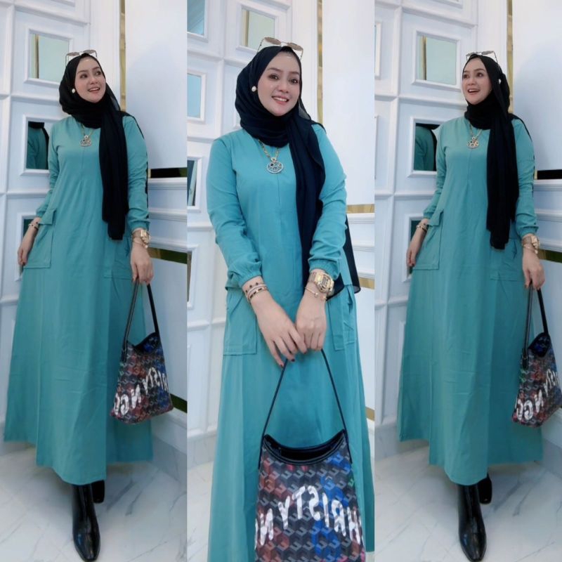Jual gamis busui cargo by nabil collection | Shopee Indonesia