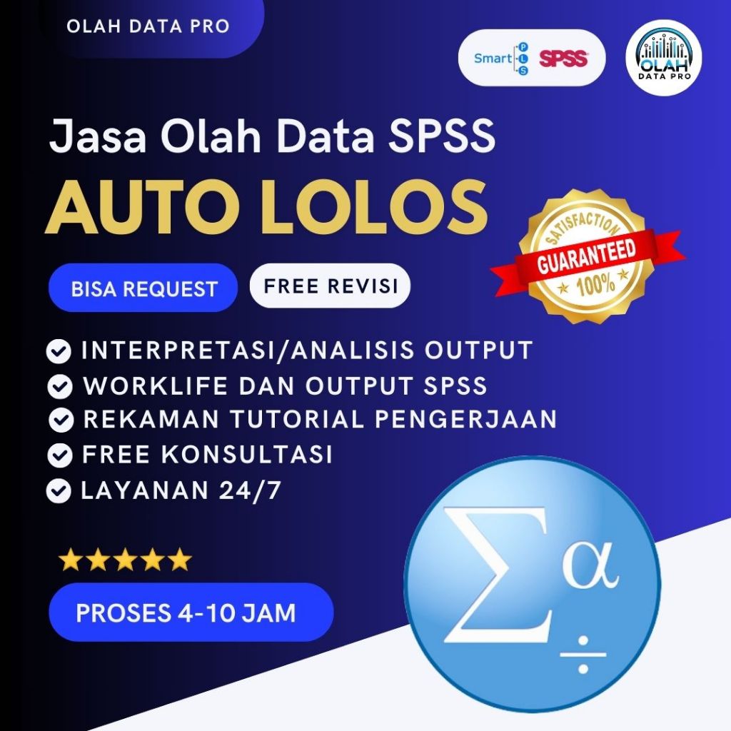 Jual OLAH DATA SPSS/PENGUJIAN DATA STATISTIK CEPAT/OLAH DATA CEPAT PROFESSIONAL | Shopee Indonesia