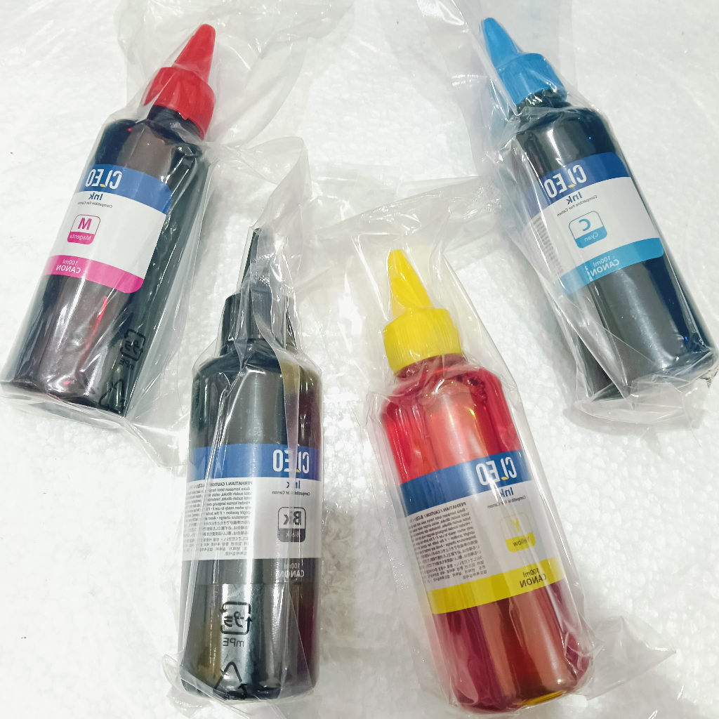 Jual CLEO - TINTA PRINTER CANON 100ML SEMUA TIPE HITAM MERAH BIRU ...