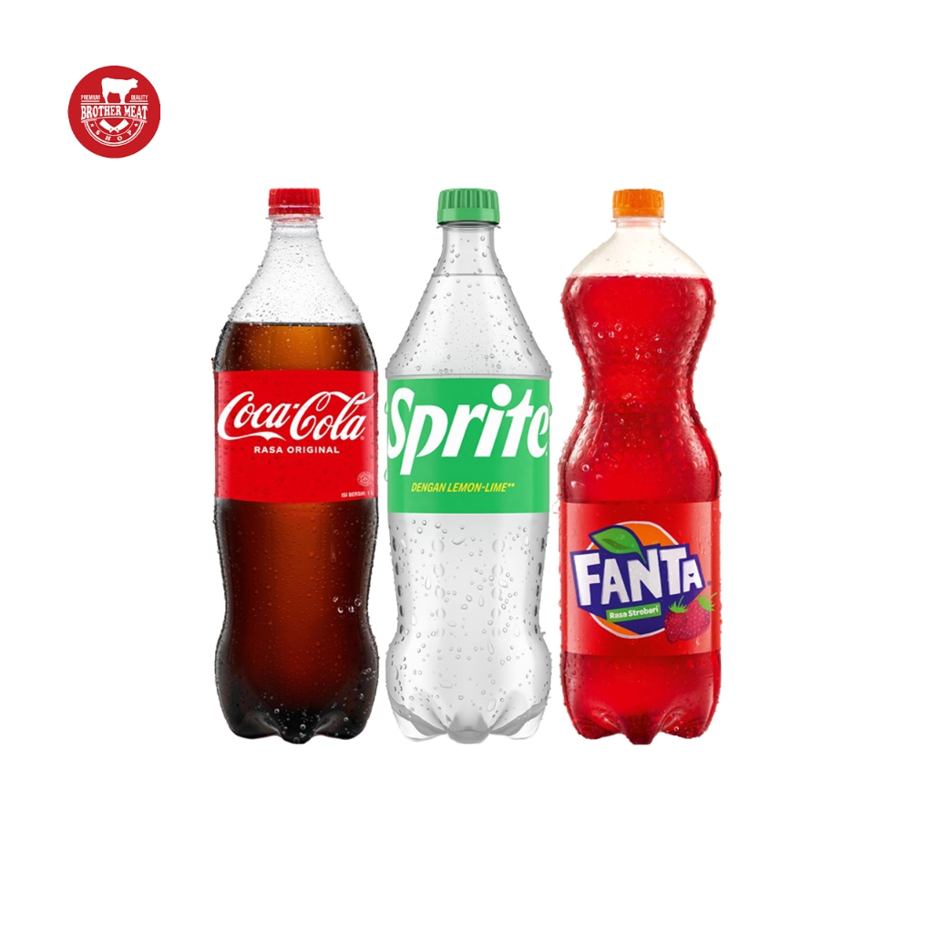 Jual Soft Drink 1L Coca Cola / Sprite / Fanta 1 Krat isi 12 Botol - Brothermeatshop | Shopee ...