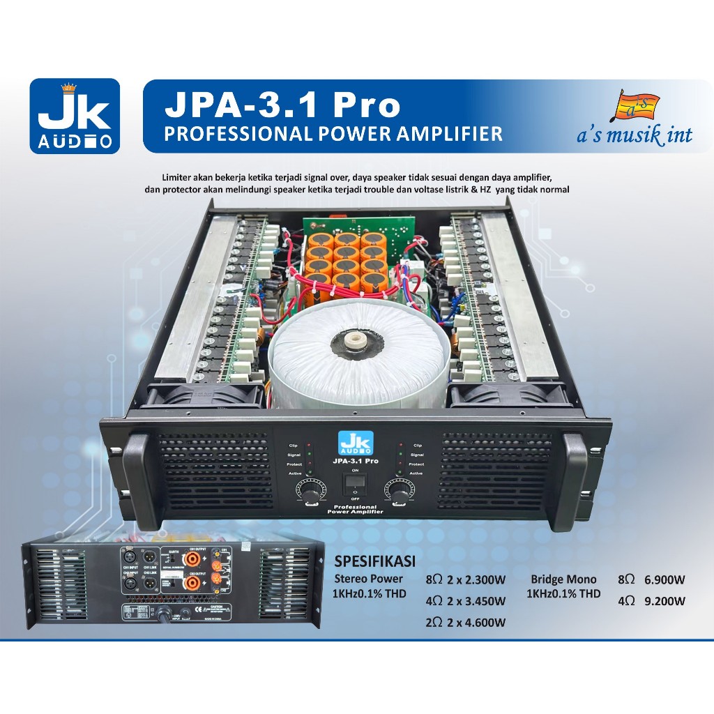 Jual Power JPA-3.1 Pro Power Amplifier Jk Audio | Shopee Indonesia