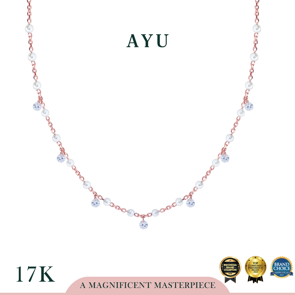 Jual AYU Kalung Emas - Mini Pearl With Candy Pop Chain Necklace 17k ...