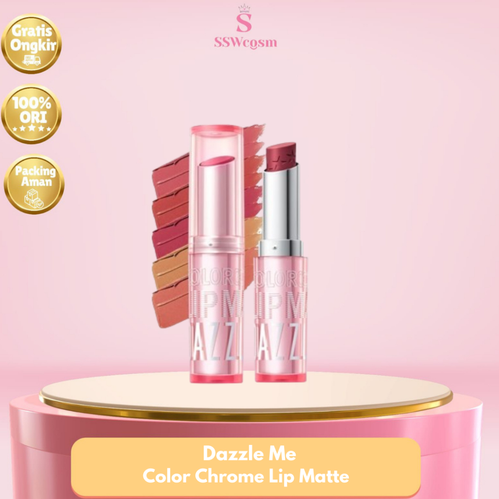 Jual DAZZLE ME Color Chrome Lip Matte | Shopee Indonesia