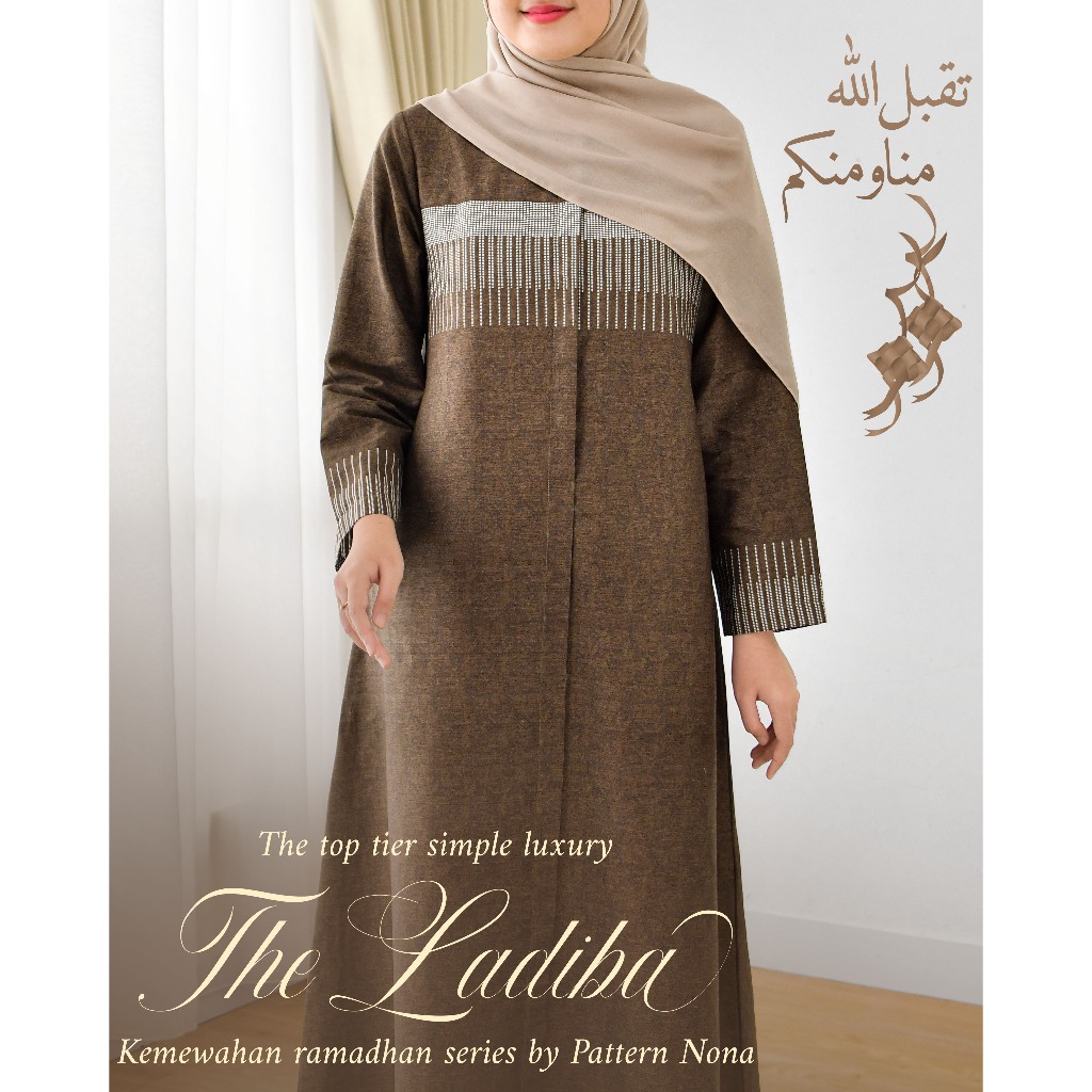 Jual Pattern Nona Dress Ladiba Gamis Katun Ultimate Special Design ...