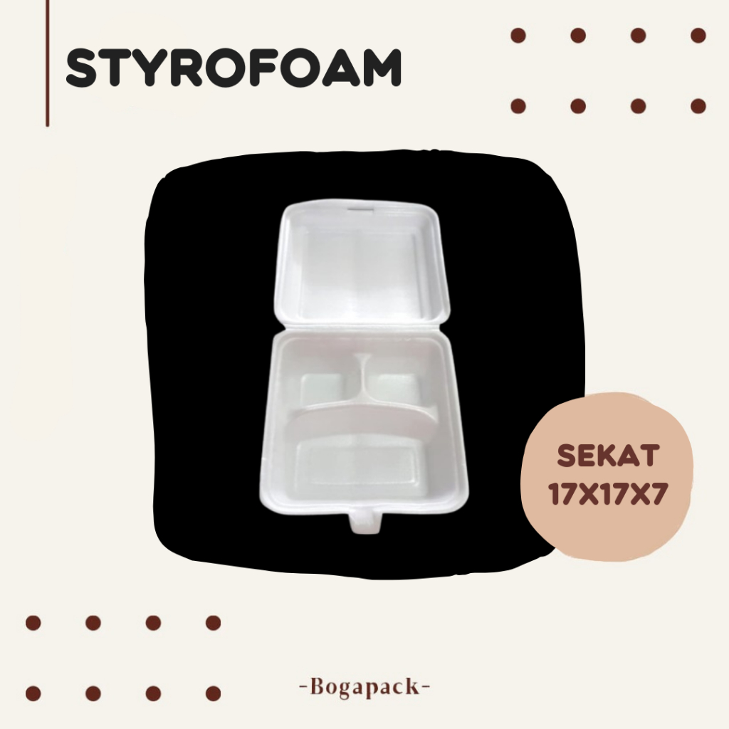 Jual Styrofoam 03 uk. 17x17x7 / Styrofoam 03 Sekat / Styrofoam 03 Polos ...