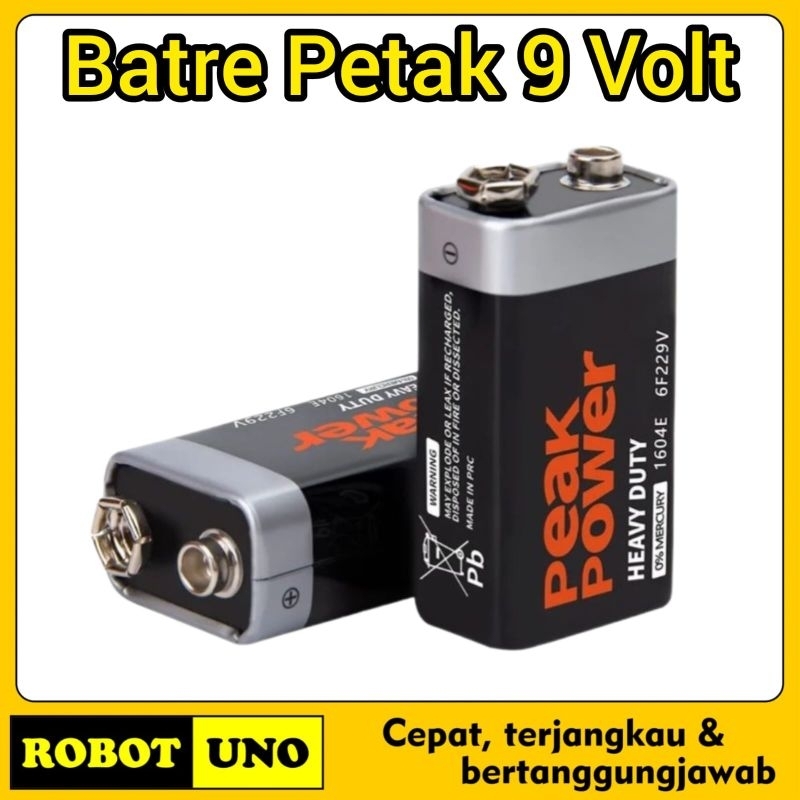 Jual Baterai Petak 9V Batre Petak 9 Volt 9V | Shopee Indonesia