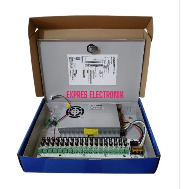 Jual POWER SUPPLY 12V 20A BOX CCTV PSU BOX PANEL BERGARANSI | Shopee ...