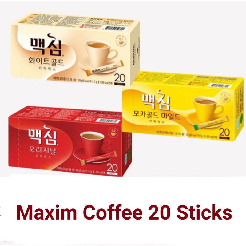Jual (Exp Terbaru SEP 2026) Maxim Coffee Korea 3in1 isi 20 sticks With ...