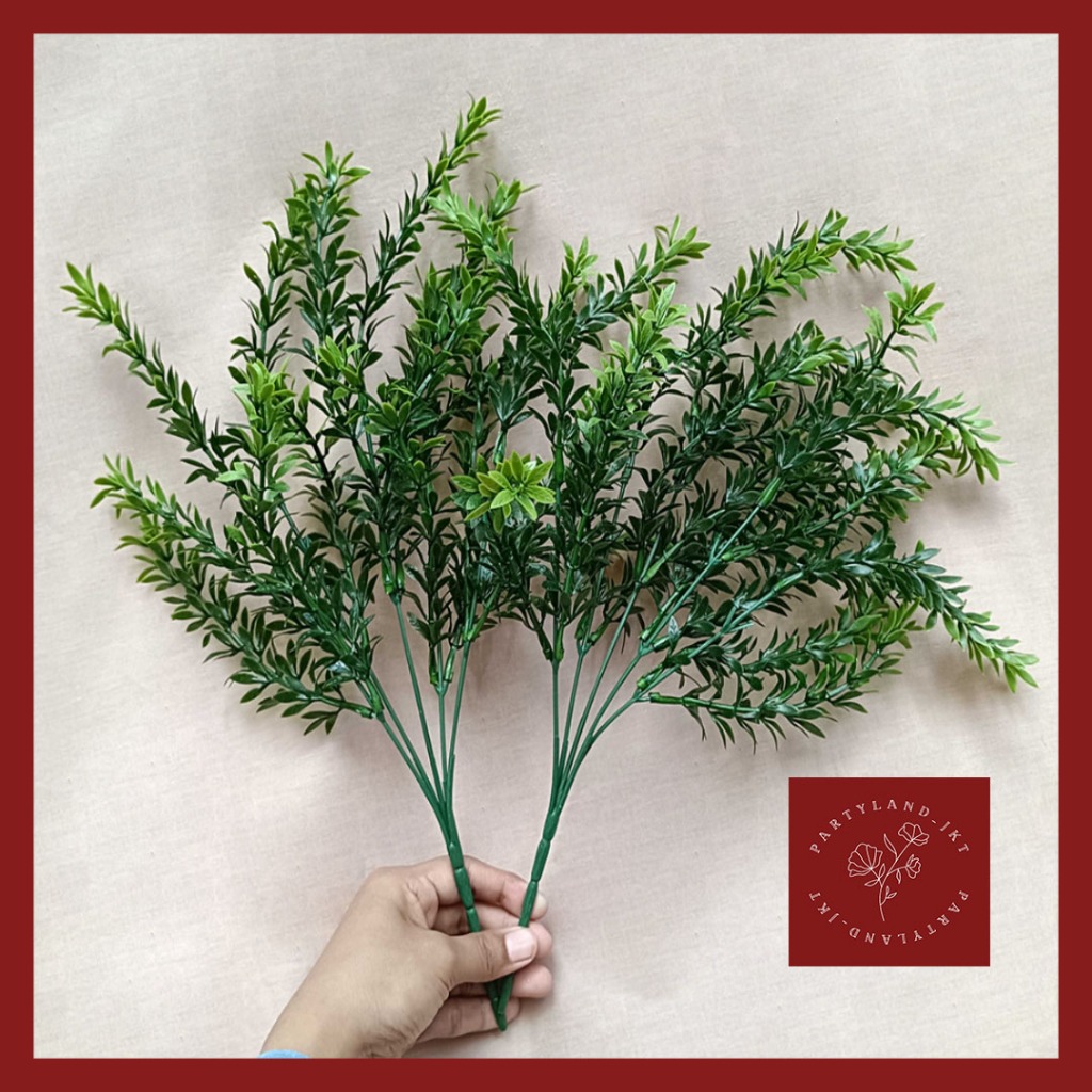 Jual Artificial Rosemary Daun Plastik Hiasan Tanaman Daun Artificial ...