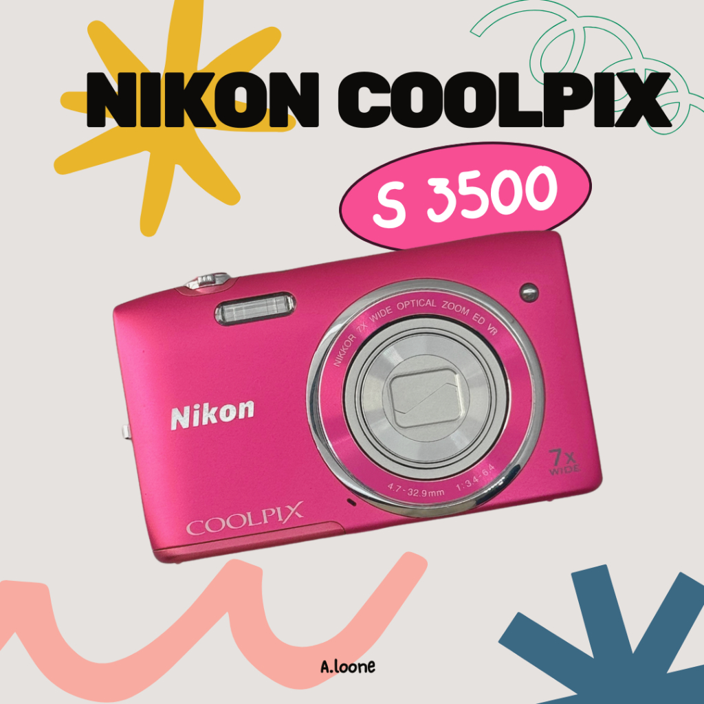 Jual NIKON COOLPIX S3500 DIGICAM PINK COLOR !!! DIGICAM KAMERA POCKET ...